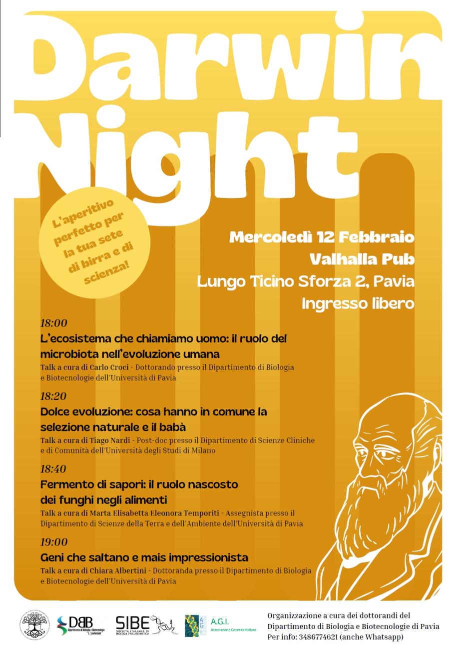 Darwin Night | Dipartimento di Biologia e Biotecnologie “Lazzaro Spallanzani”